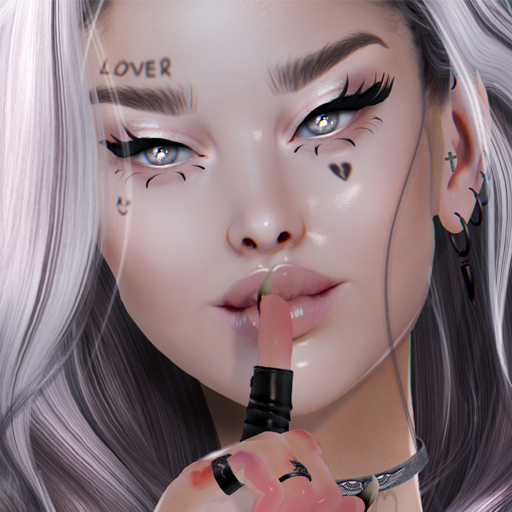 Second Life Marketplace Lover Face Tattoo